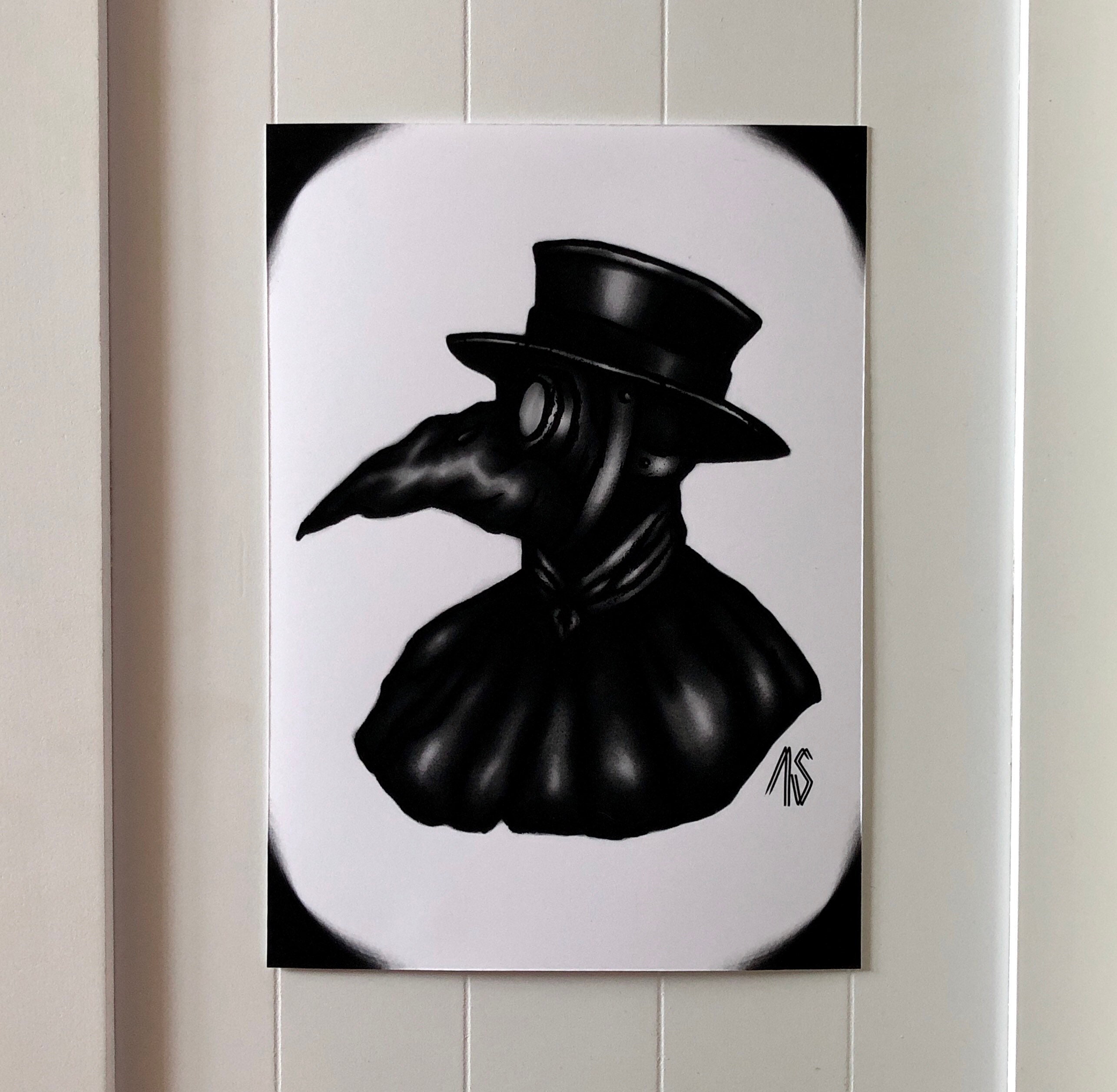 Plague Doctor Print Death Art Print Victorian Plague Doc - Etsy UK