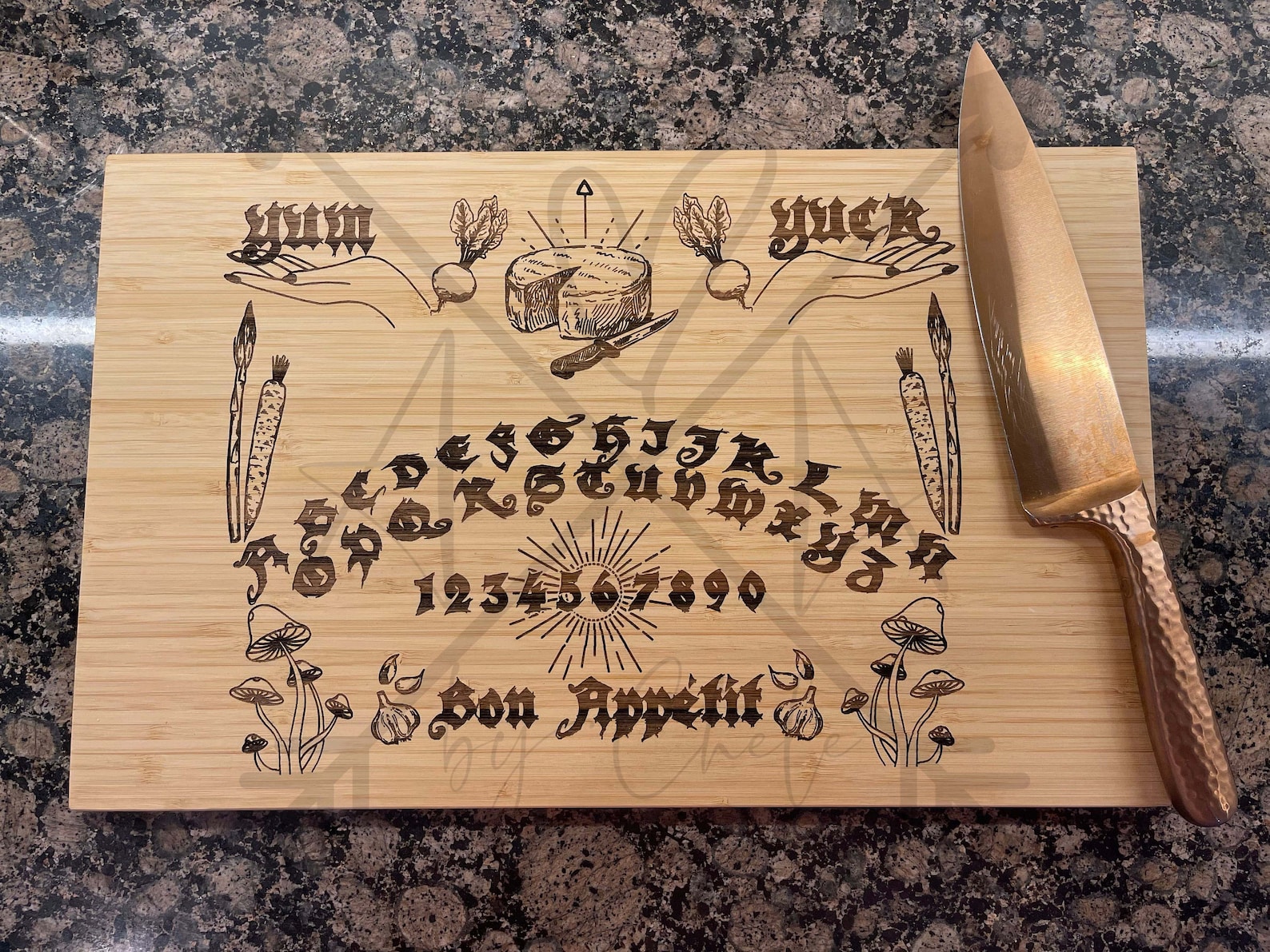 Laser Etched Ouija Cutting Board Original Design | Etsy