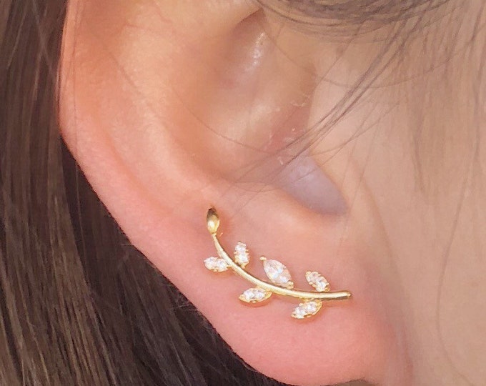 Hammered EAR CRAWLER Silver Ear Crawlers Ear Climbers Ear - Etsy Canada