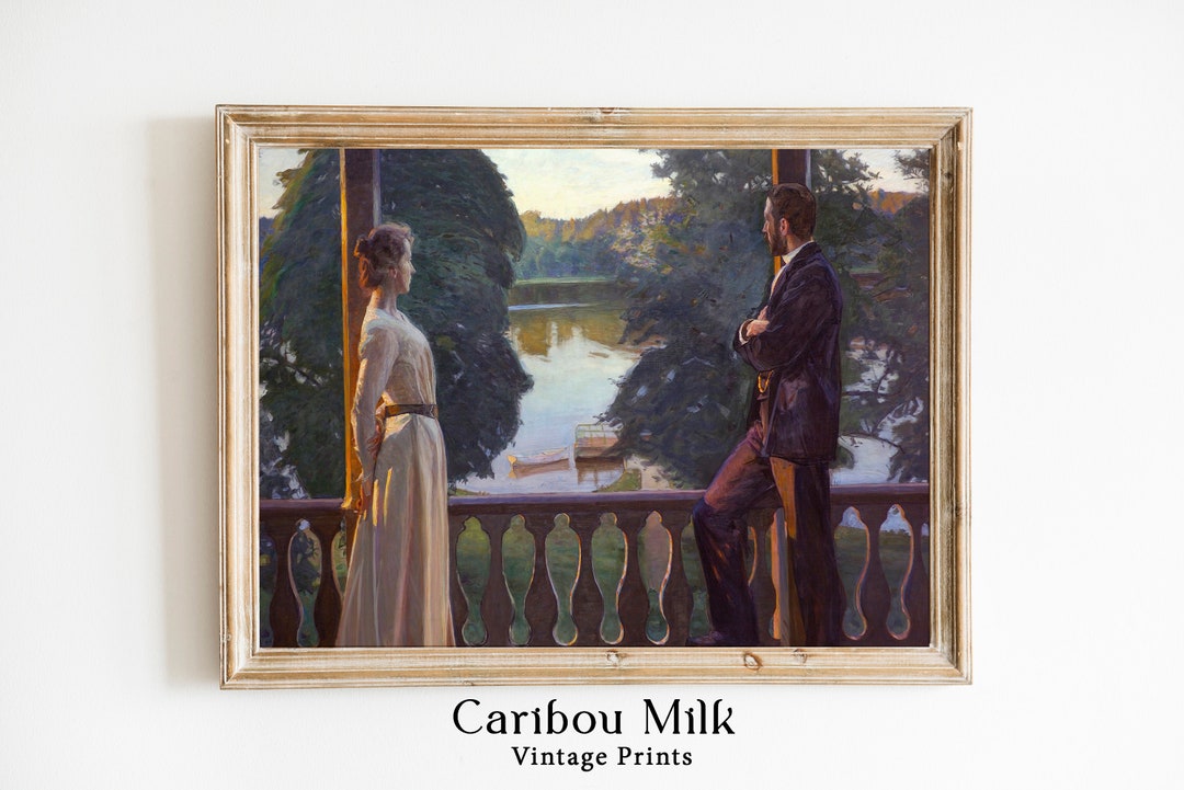 Couple Enemies to Lovers Vintage Artwork Print DOWNLOAD, Forbidden Love ...