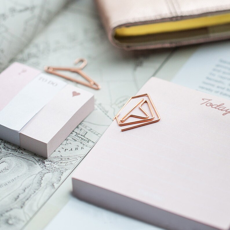 Rose Gold Paper Clips Planner Clips Planner Clips Page | Etsy