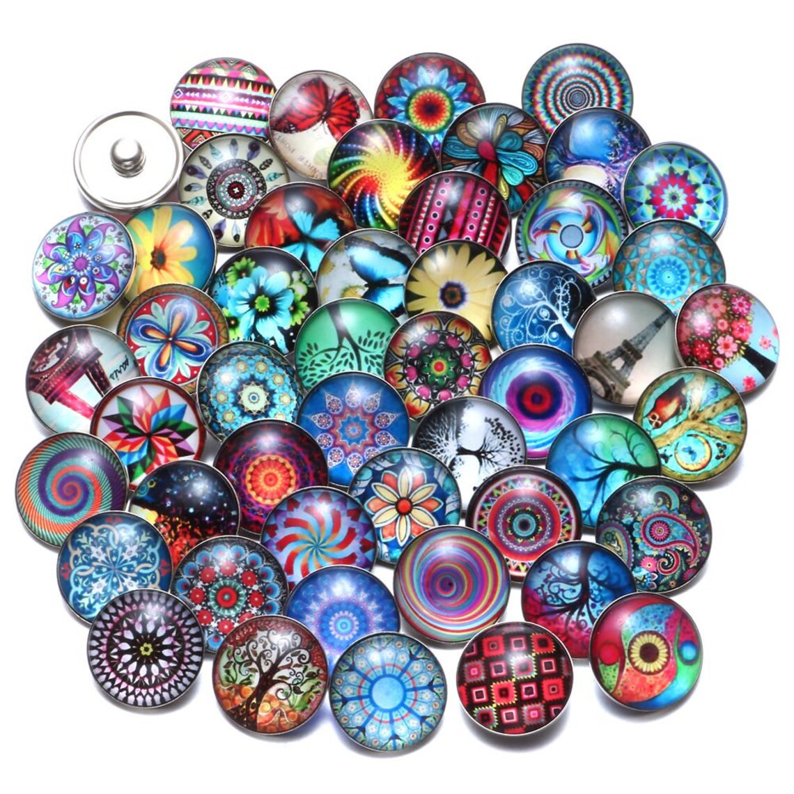 18-20mm Random Styleas the Picture Show Snap Button Charms - Etsy