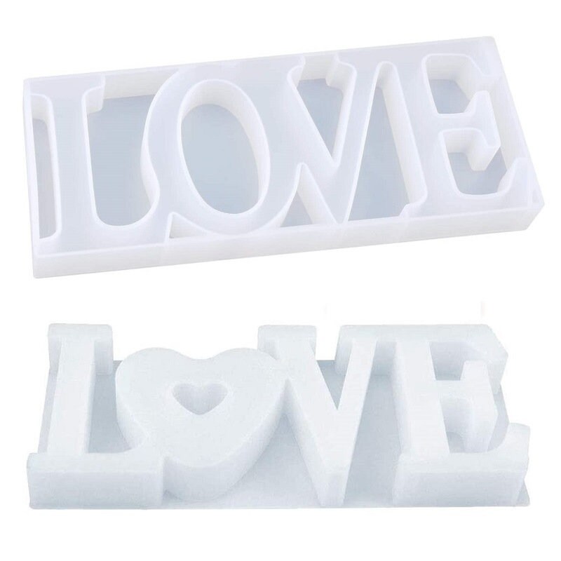 Large Size LOVE Silicone Mold / Mould DIY Resin Decorative | Etsy