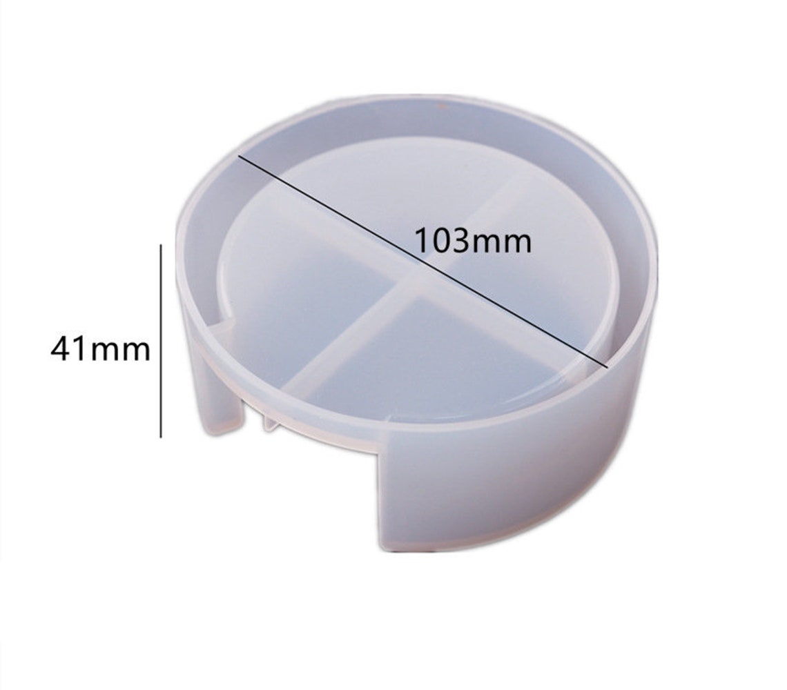 DIY Round Coaster Mold and Coaster Box Silicone Mold Resin | Etsy