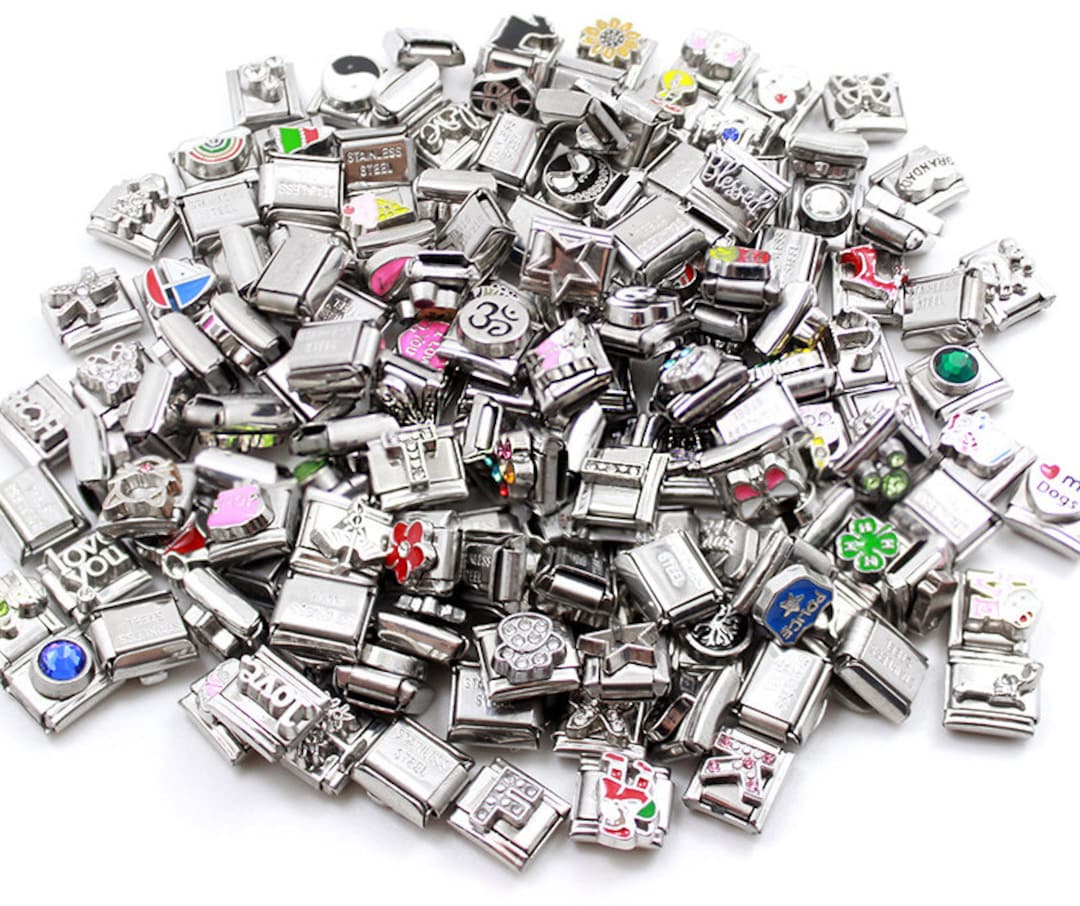 9mm Alloy Detachable Italian Charms Module Link Charms Stretchy Link ...