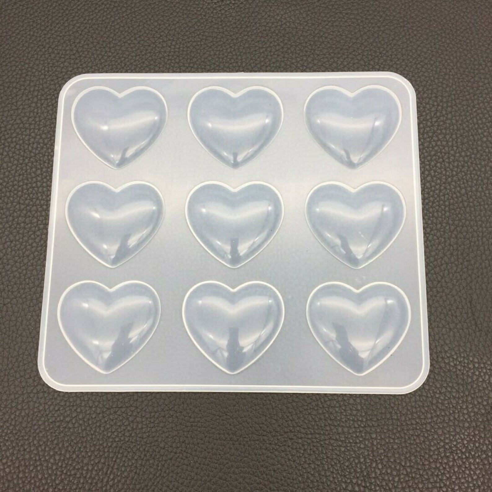 9 Heart Shape Silicone Jewelry Making Resin Mould Pendant Mold DIY ...