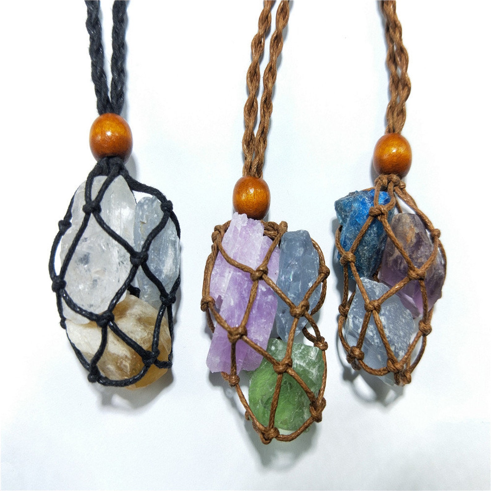 Extra Large Design Adjustable Necklace Cord Empty Stone - Etsy