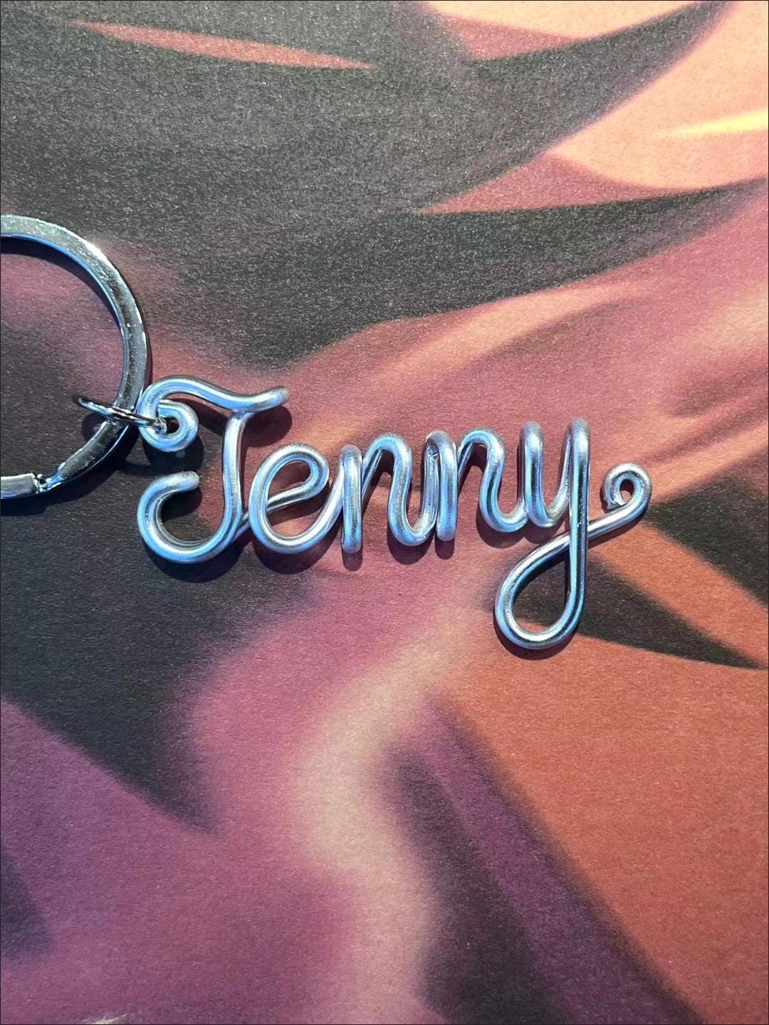 Made to Order-custom Name Aluminum Wire Craft Pendant, Handcrafted With ...