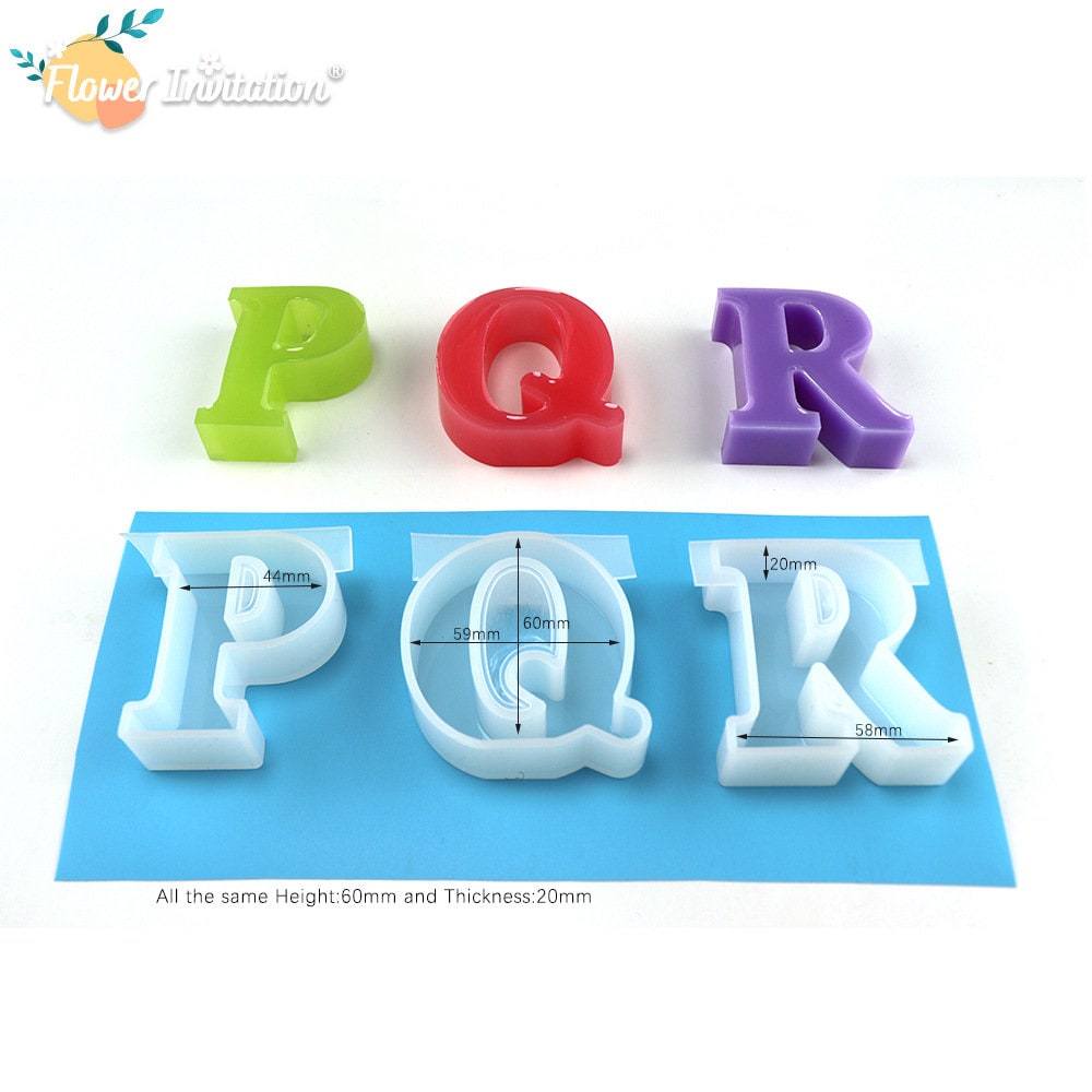 Silicone A-Z Alphabet Letter Mold Silicone Mold Crafts | Etsy
