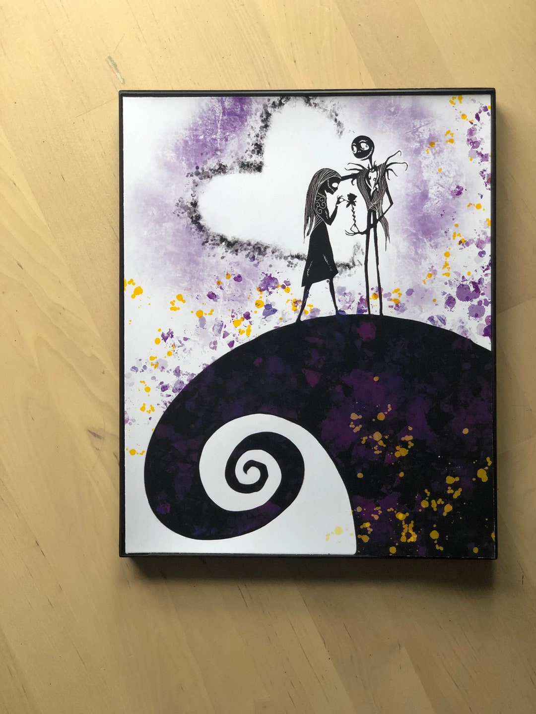 Jack & Sally Iconic Art Print Watercolor - Etsy