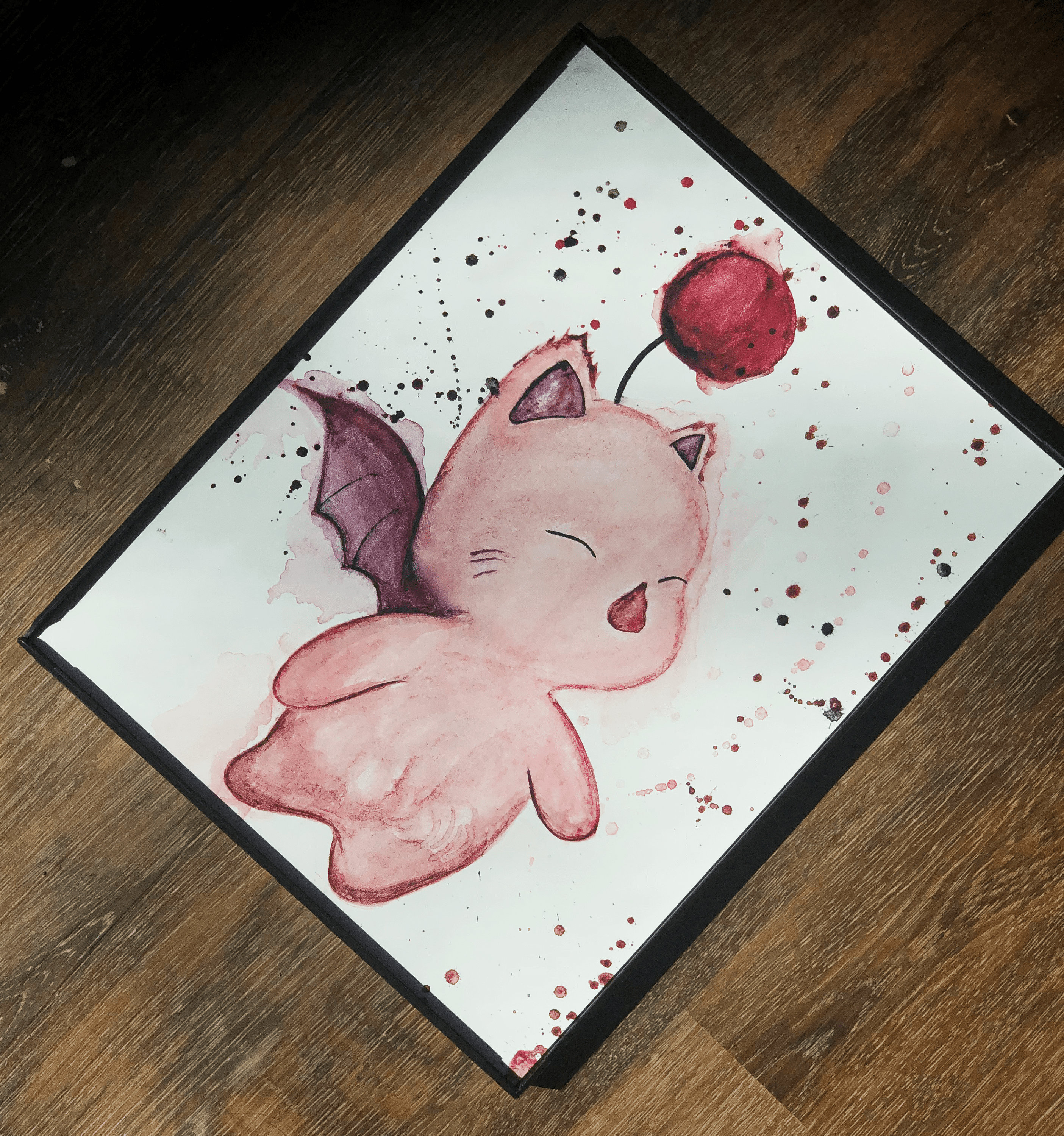 Moogle Final Fantasy Art Print Watercolor - Etsy