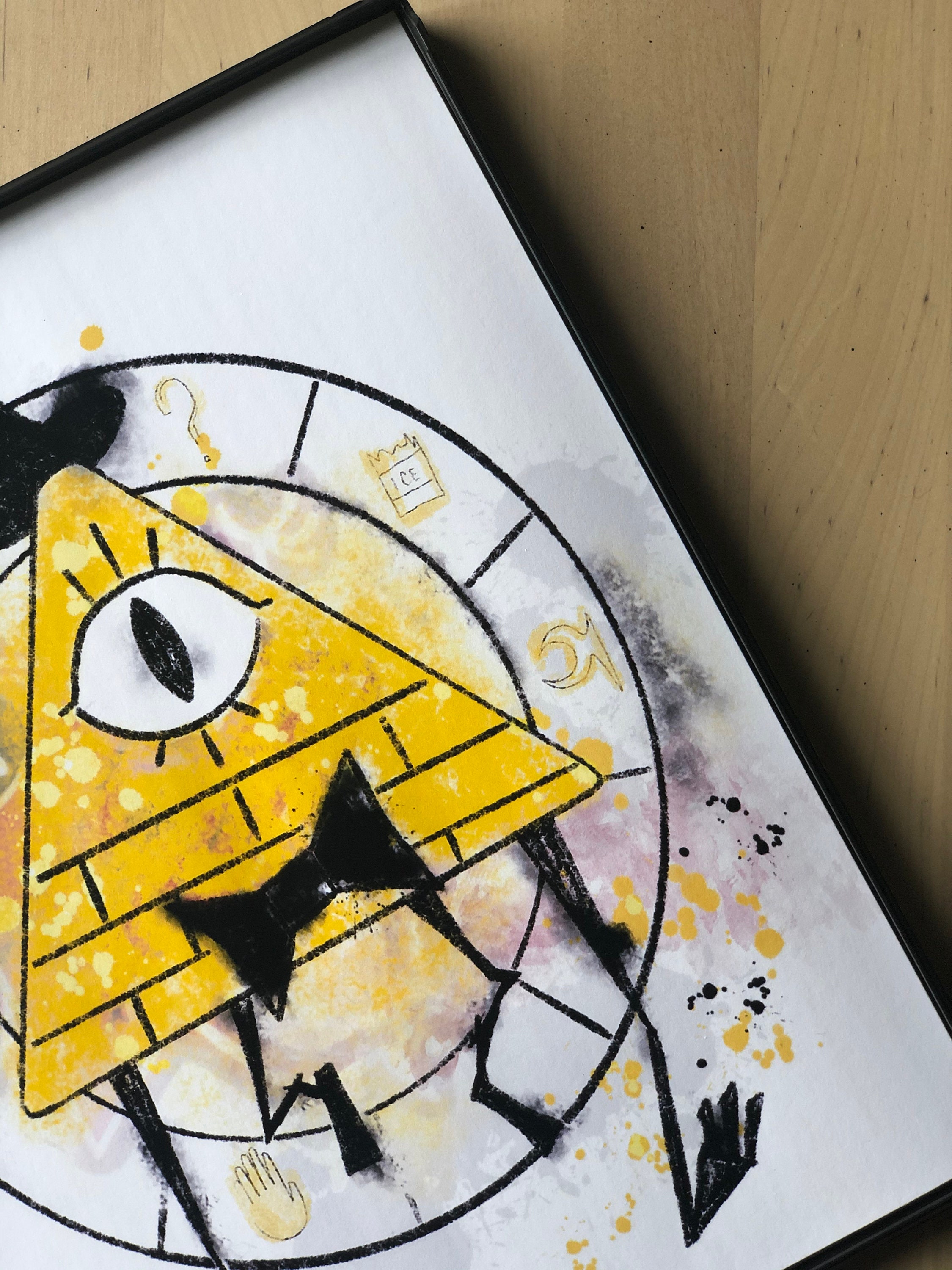 Bill Cipher Art Print Watercolor - Etsy
