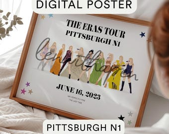 PITTSBURGH N2 – Printable Poster - Eras Tour - Digital Art Wall Decor ...