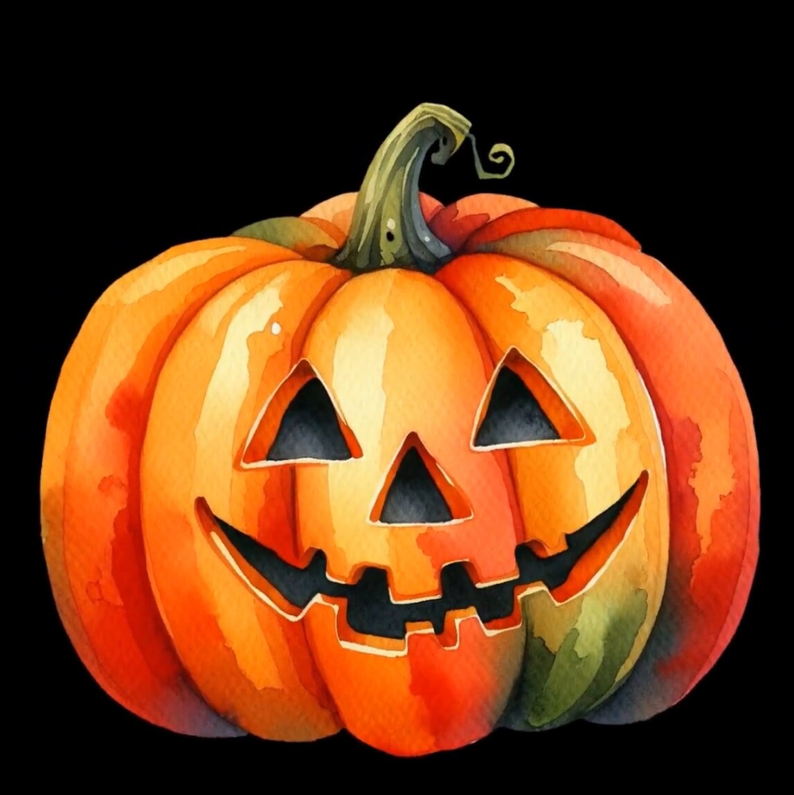 Watercolor Pumpkin Clipart Instant Download for Sublimation Design ...