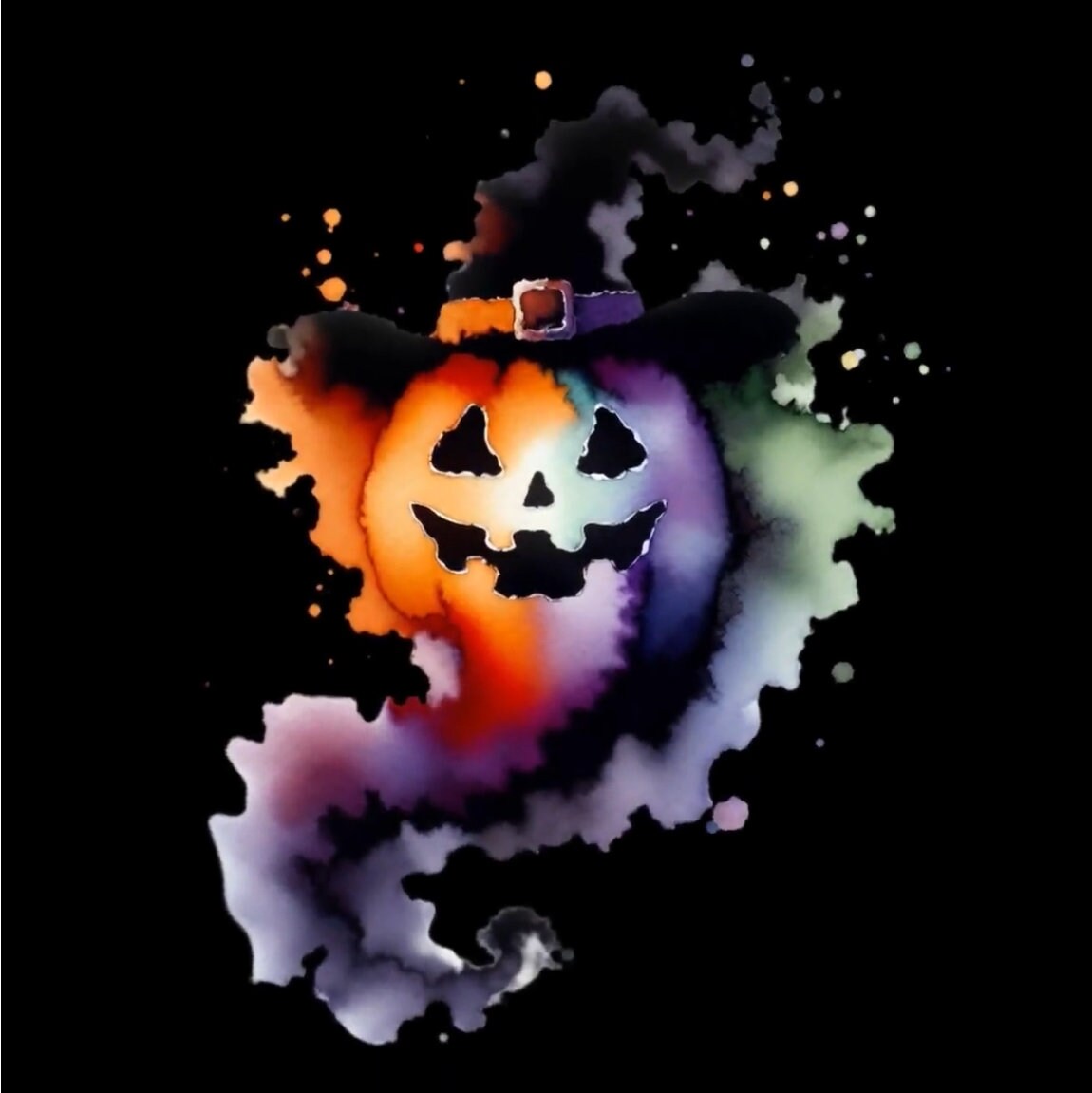 Whimsical Halloween Clipart Instant Download Spooky Pumpkin Sublimation ...