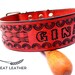 PERSONALIZED LEATHER COLLAR // With Name // Personalised Leather Dog ...