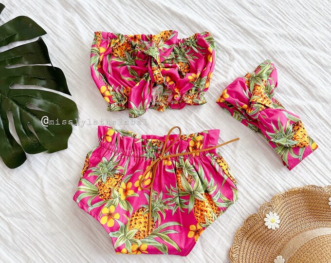 Must-have Baby Girl Tropical Sets for the Summer, Hawaiian Baby Girl ...
