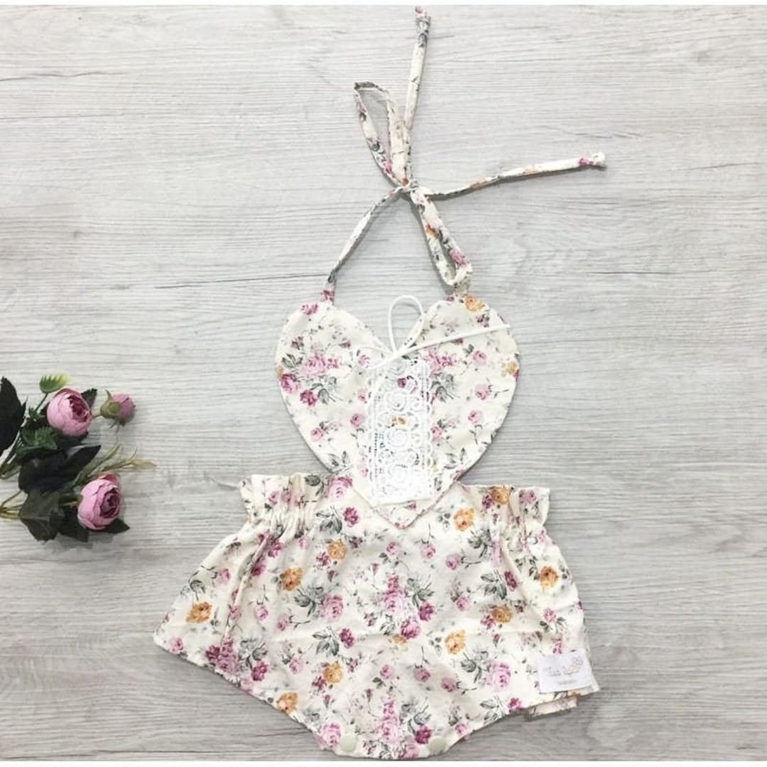 Adorable Vintage Baby Girl Rompers for Summer, Spring Newborn Baby Girl ...