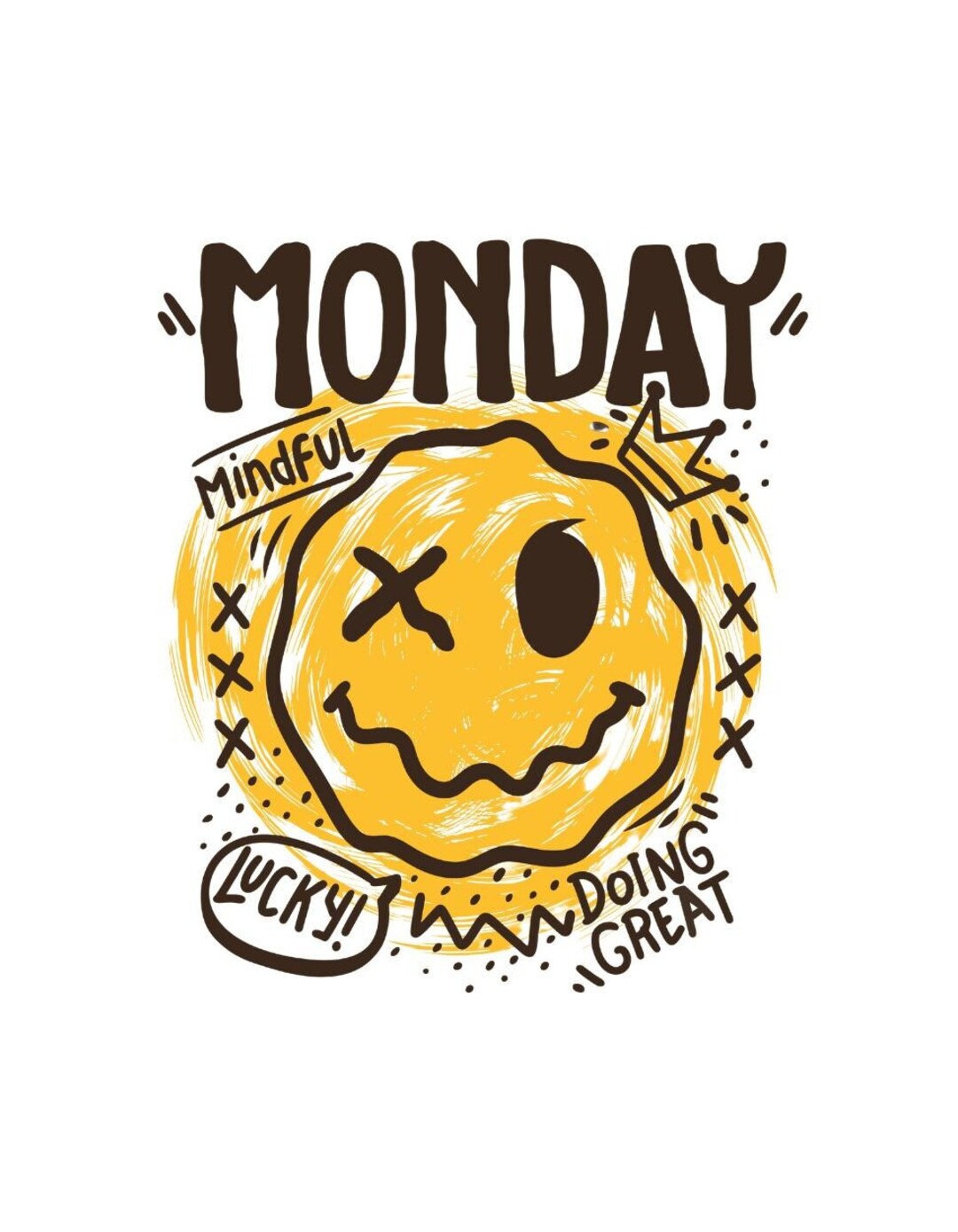 Retro Smile Monday PNG, Monday Vibes, Retro Sublimation, Monday Png ...
