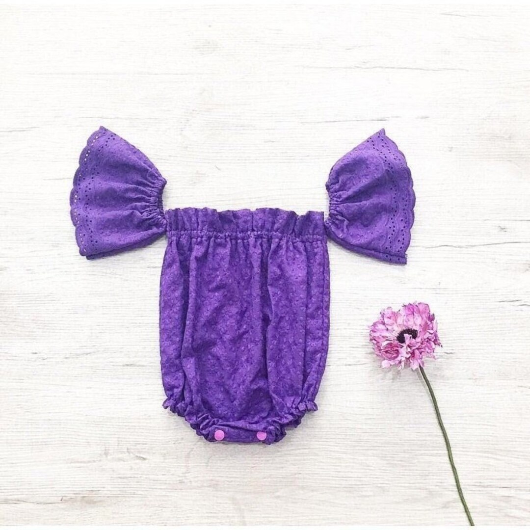 Trend Alert: Purple Lace Fashion for Babies, Eggplant Baby Bodysuit ...