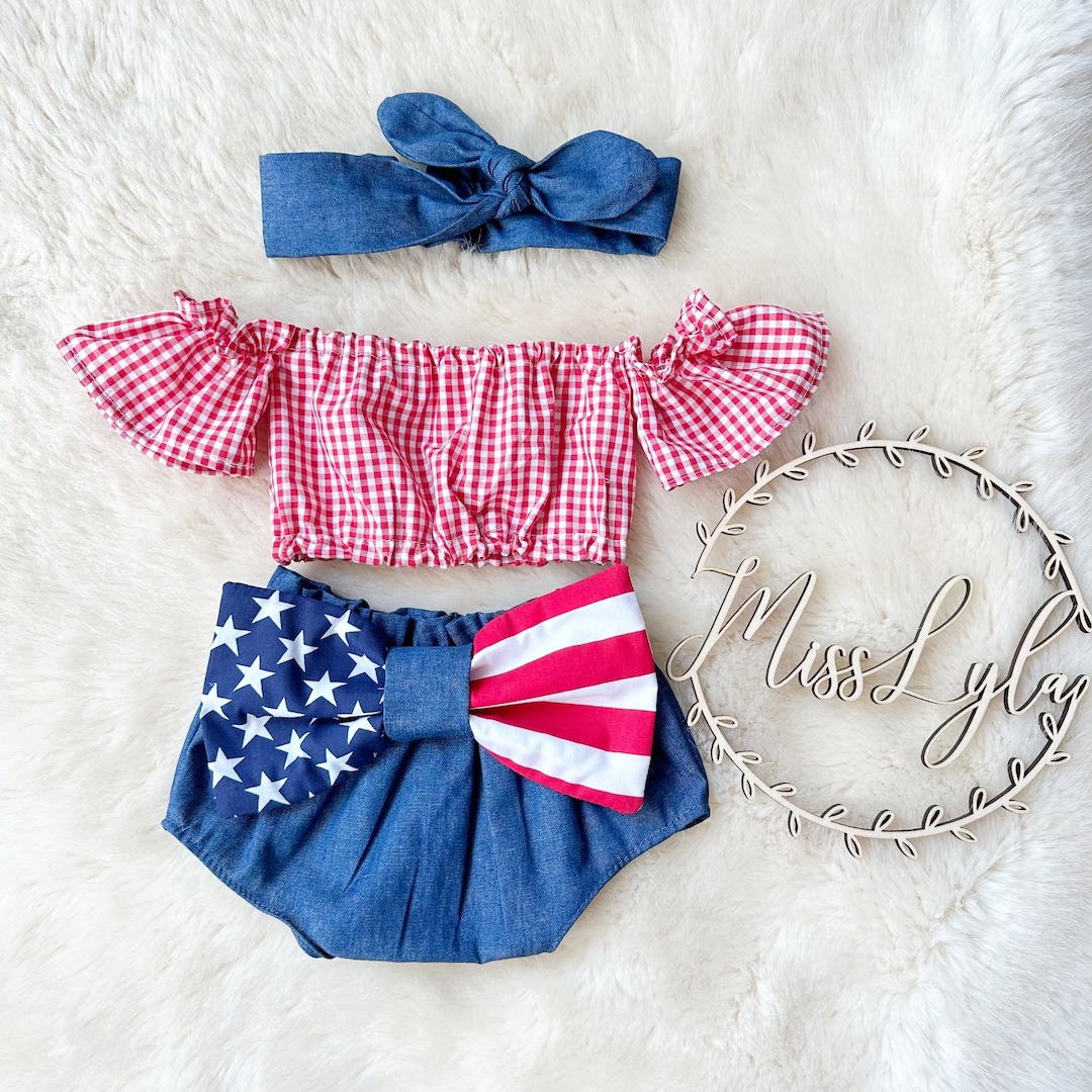 Kid's American Flag Outfit Flag Patriotic Shirts 4th July - Etsy