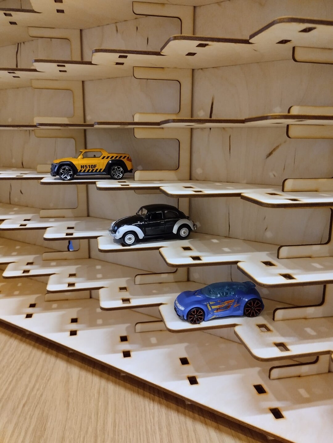 Closed 45 Degree Angles Display Cabinet, Diecast Toy Car Displays for 1 ...