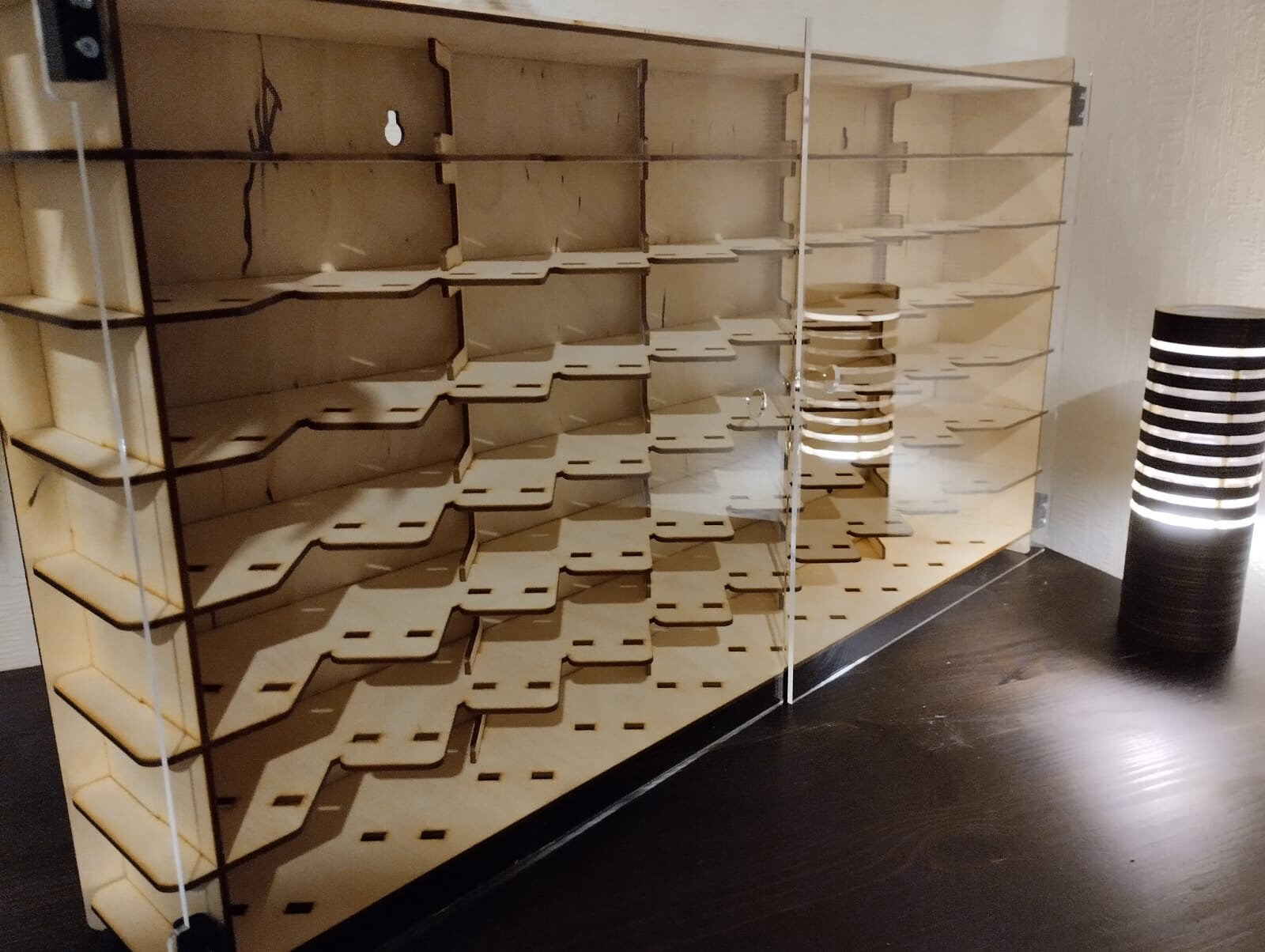 Closed 45 Degree Angles Display Cabinet, Diecast Toy Car Displays for 1 ...