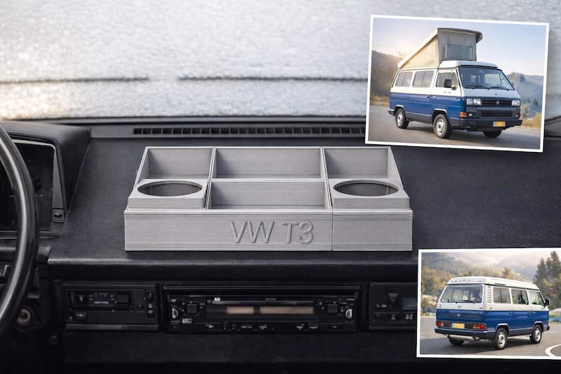 VW T3 T25 Dashboard Console 3D Printed Westfalia, Multivan, Transporter ...