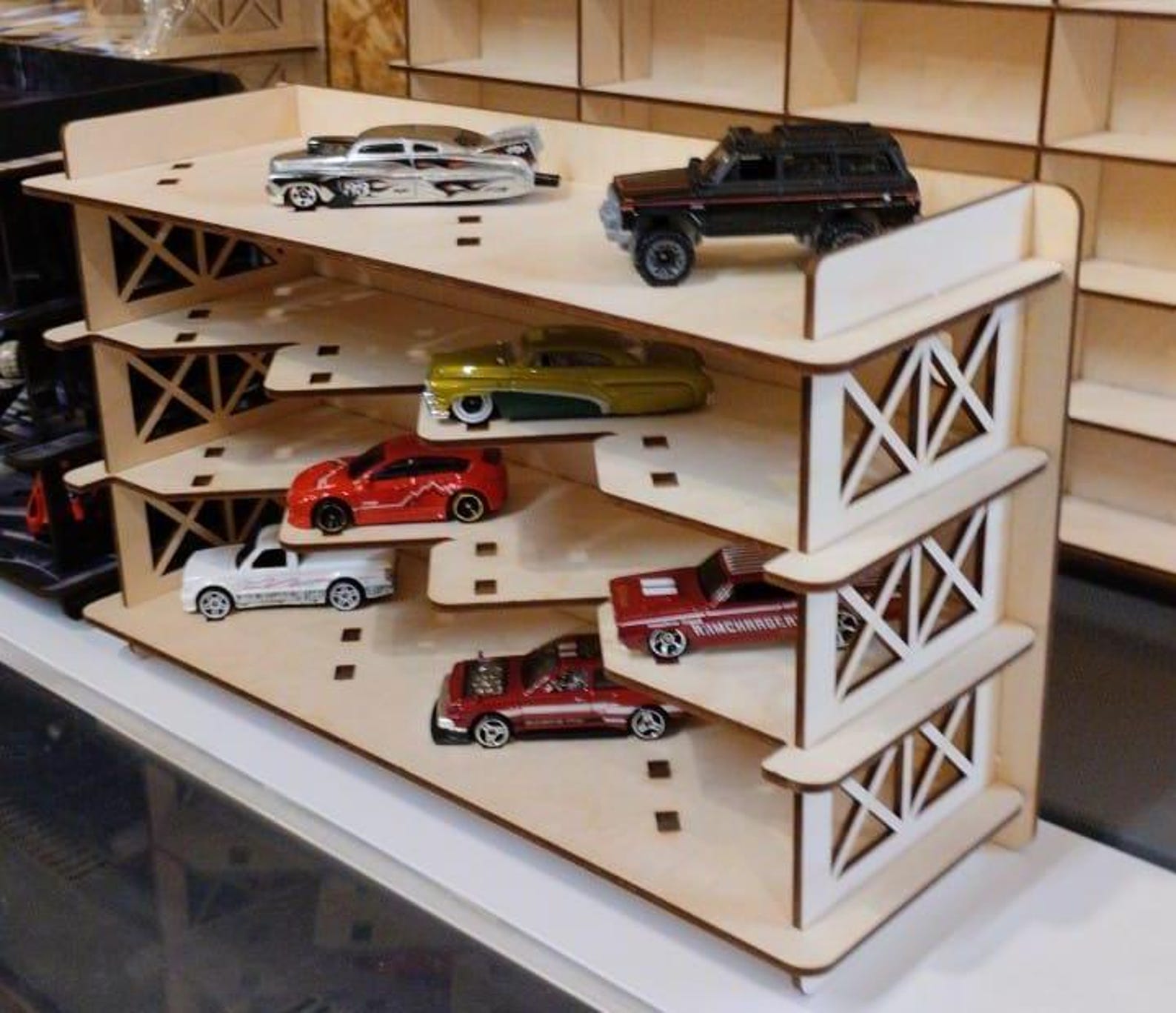Closed 70 Places 45 Degree Angles Display Cabinet, Diecast Toy Car ...