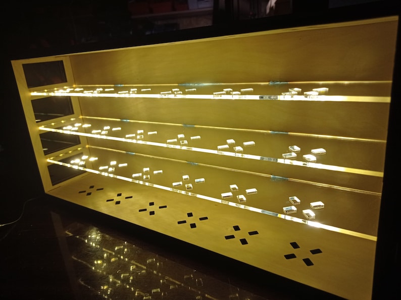 Completely Closed Acrylic and Wood Display Cabinet With LED Lightdie ...