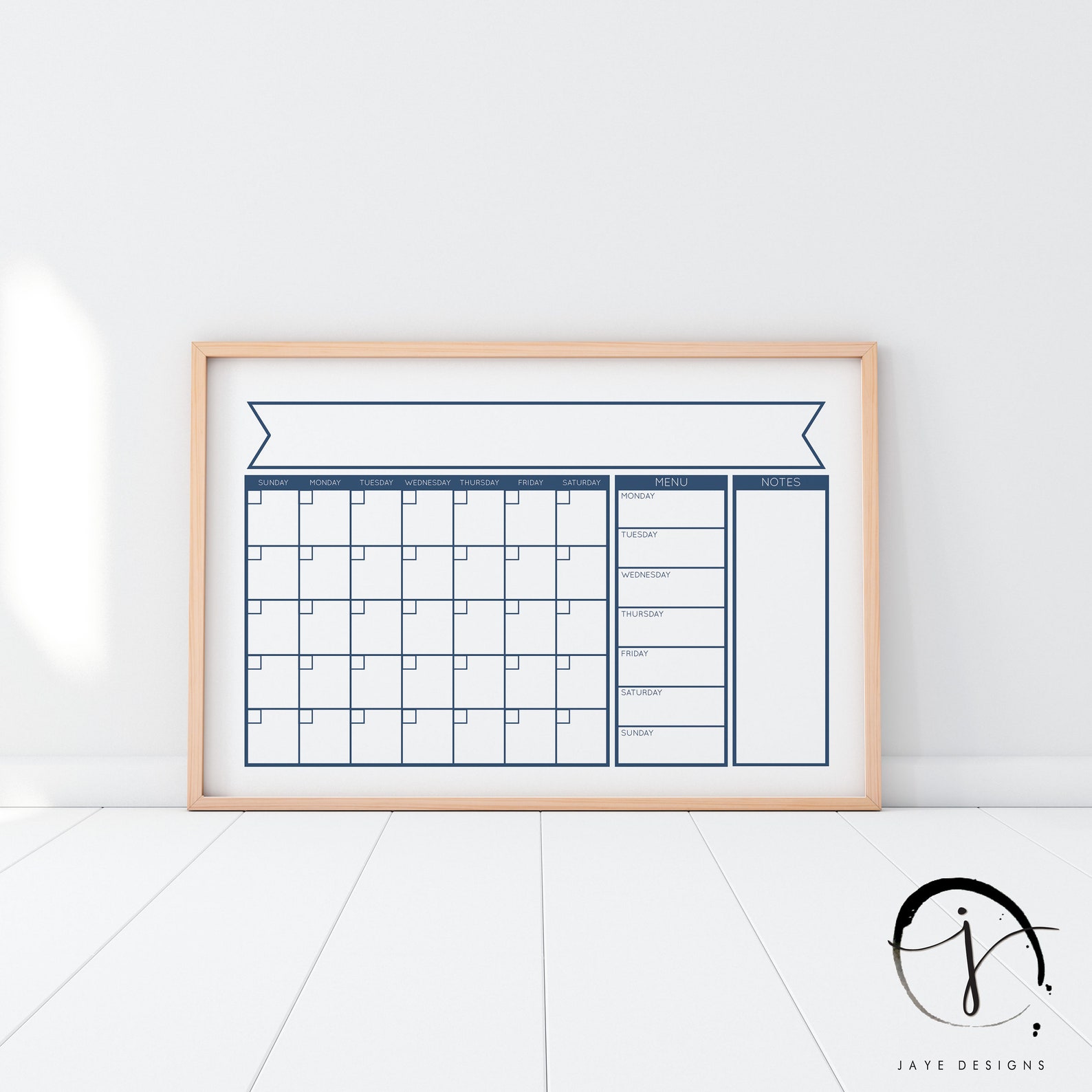 Printable Wall Calendar - Digital Download, Customizable, Multiple ...