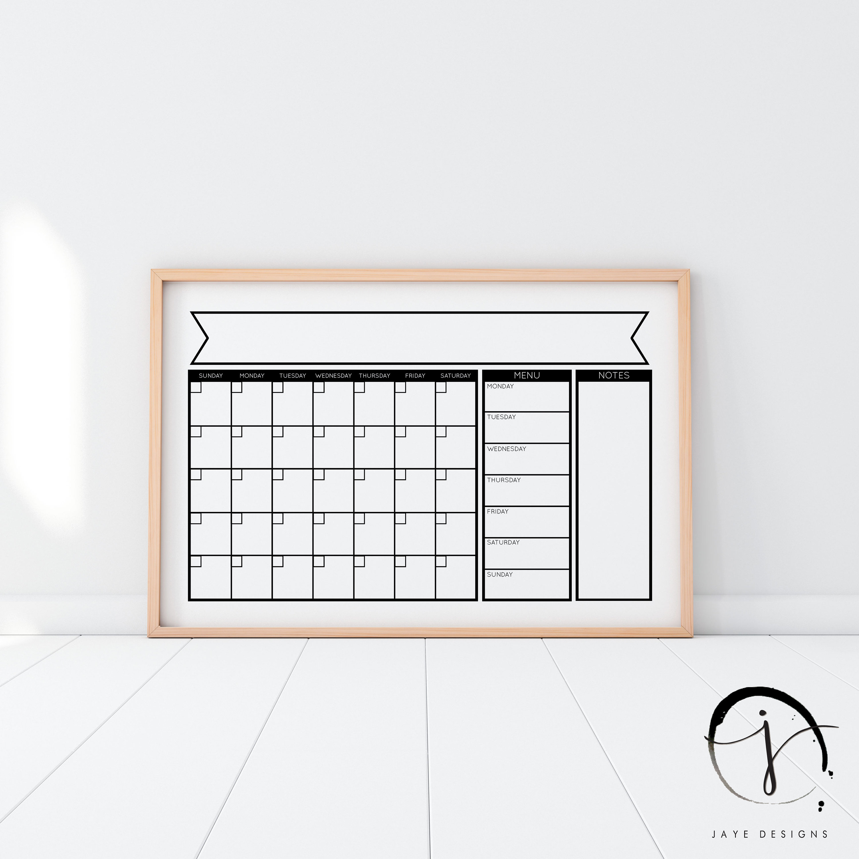 Printable Wall Calendar Digital Download Customizable | Etsy