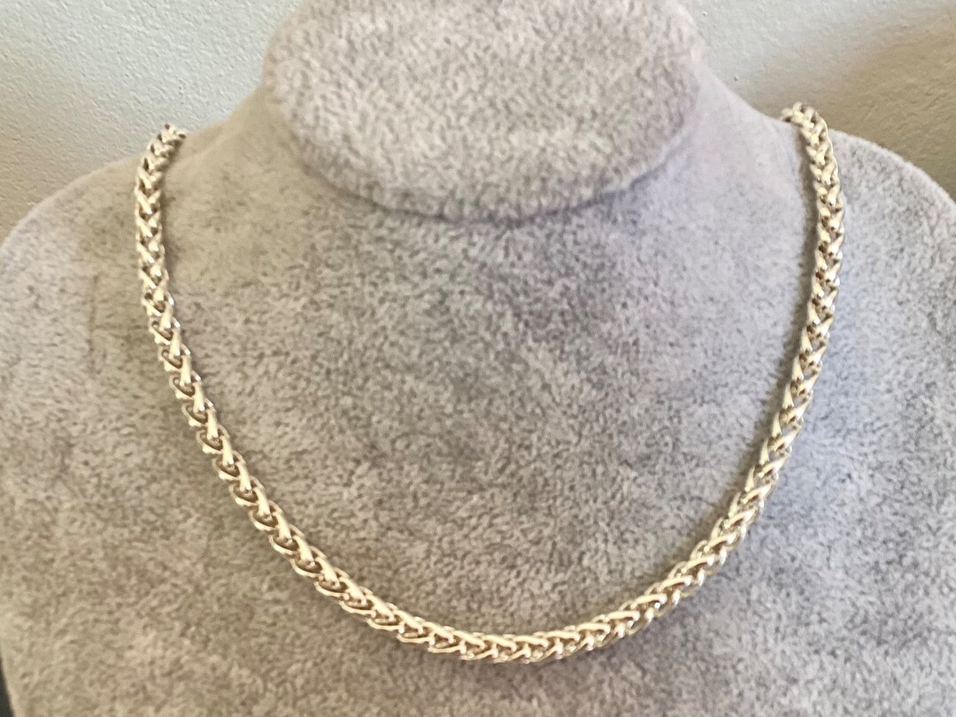 Vintage Long Rhodium Palm Tree Chain From Cabouchon, 1990s - Etsy