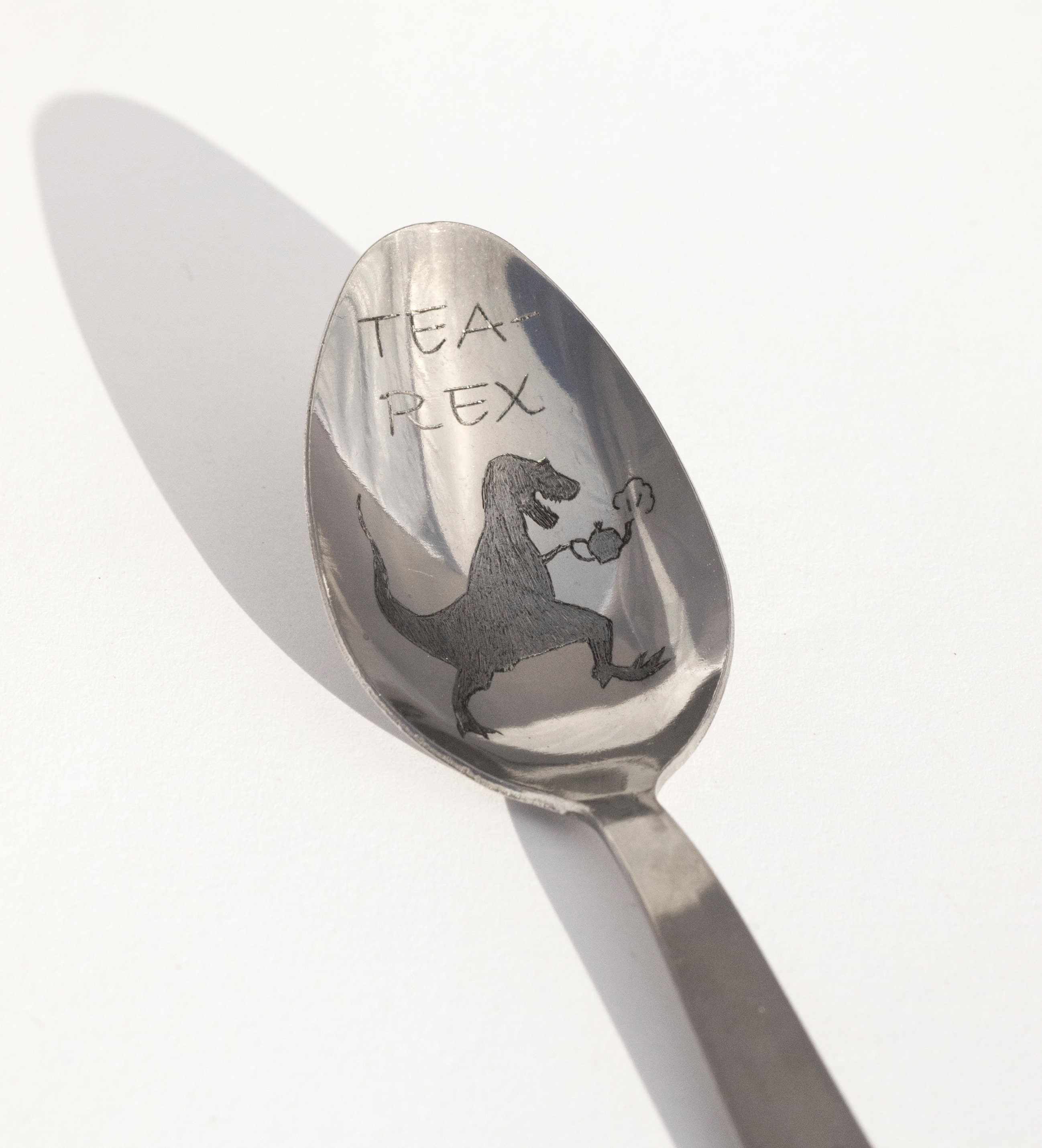 Hand Engraved Tearex Teaspoon Cute Funny Gift - Etsy UK