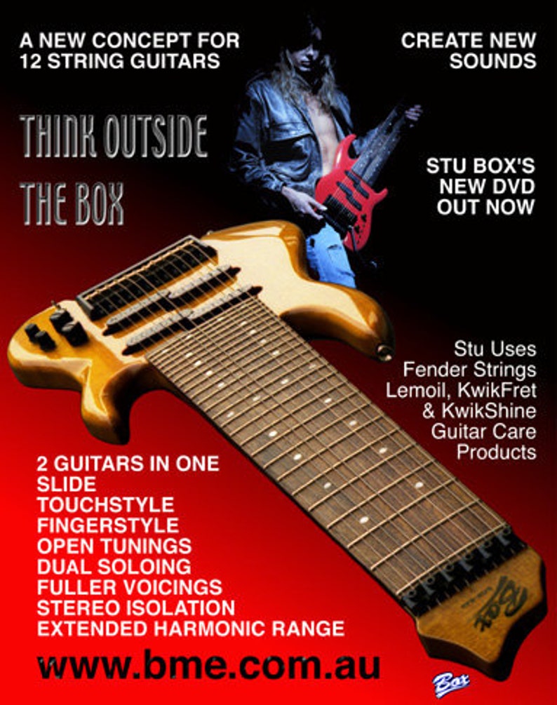 Box 12 String Headless Guitar - Etsy Australia