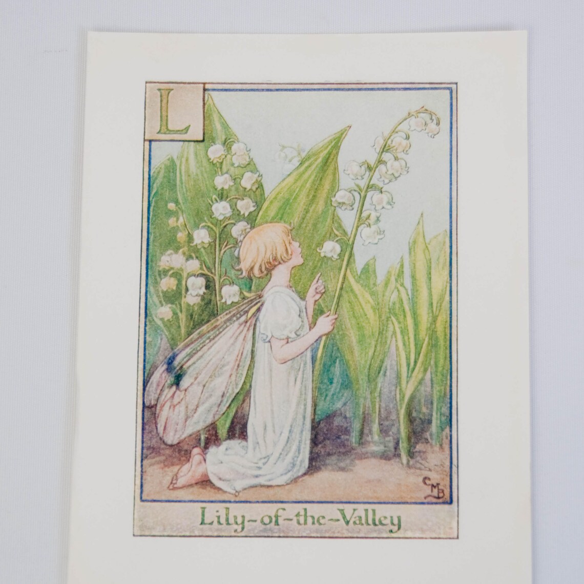 Original Flower Fairy Alphabet letter L Lily of the Valley | Etsy