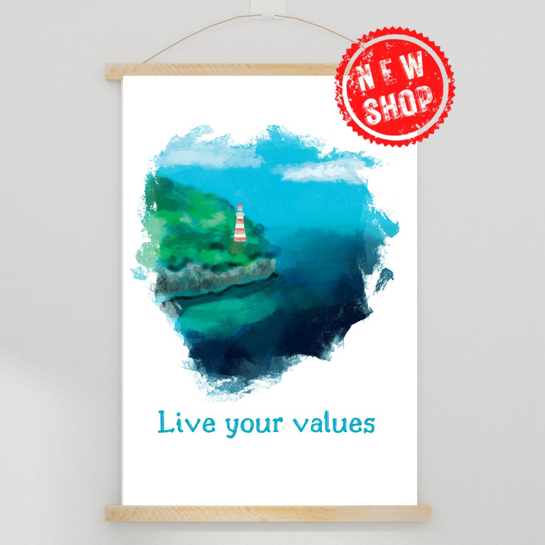 Acceptance and Commitment Therapy Poster, Lighthouse Metapfor, ACT ...