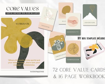 Core Values Cards - Etsy