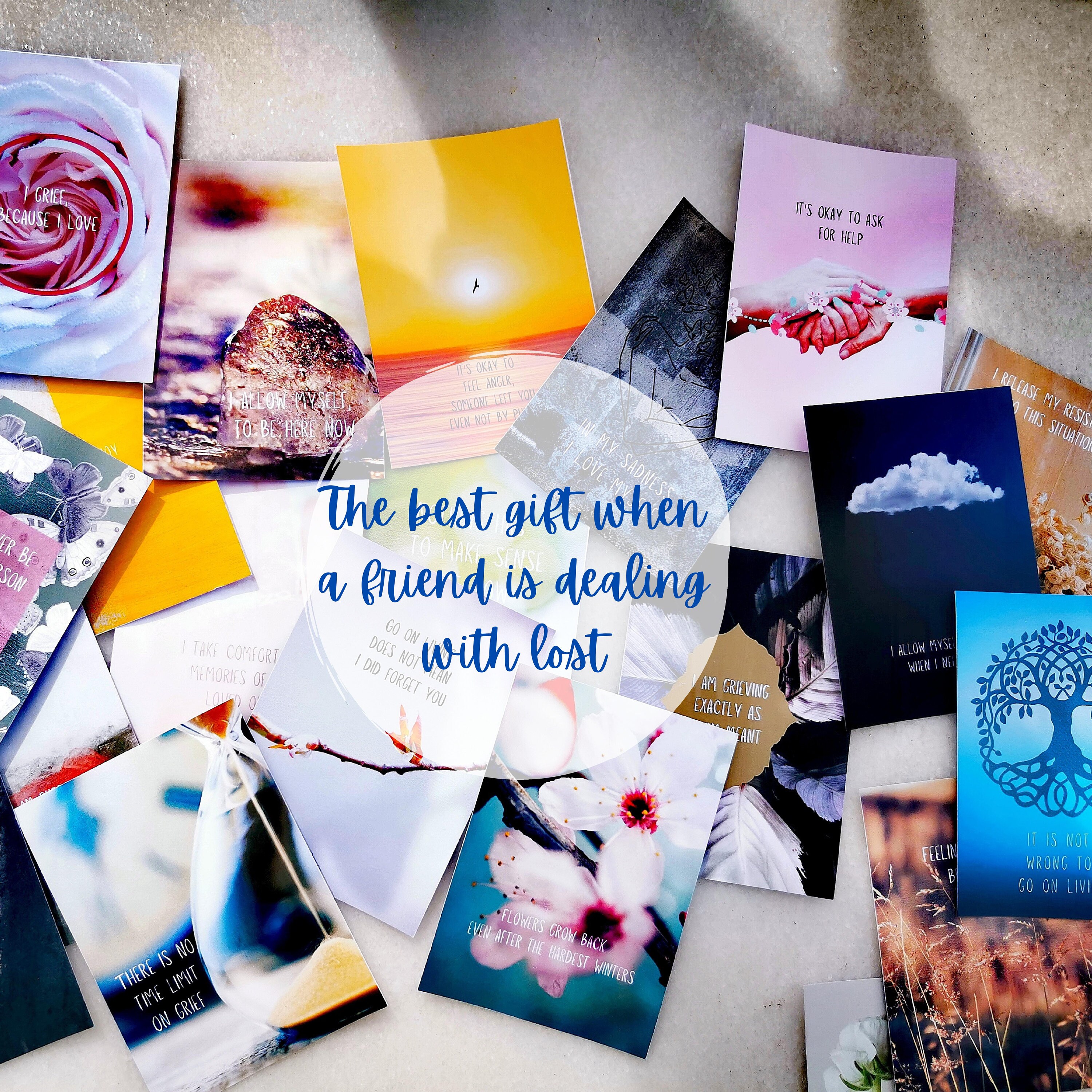 Grief Affirmation Cards | Sympathy Gift | Lost Loved One | Grief Quotes ...
