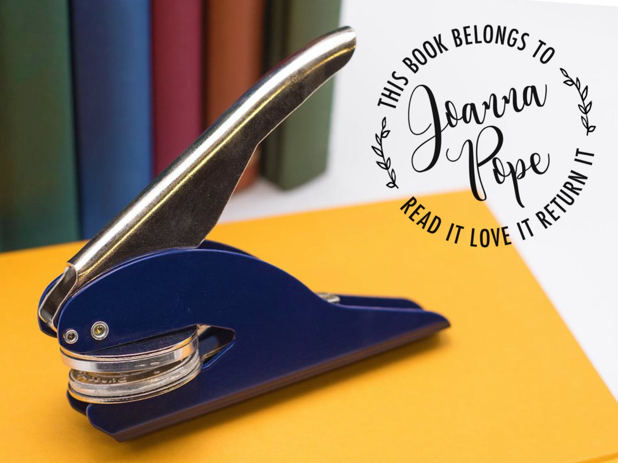 Library Book Embossing Stamp Clip Insert you Need Our - Etsy UK