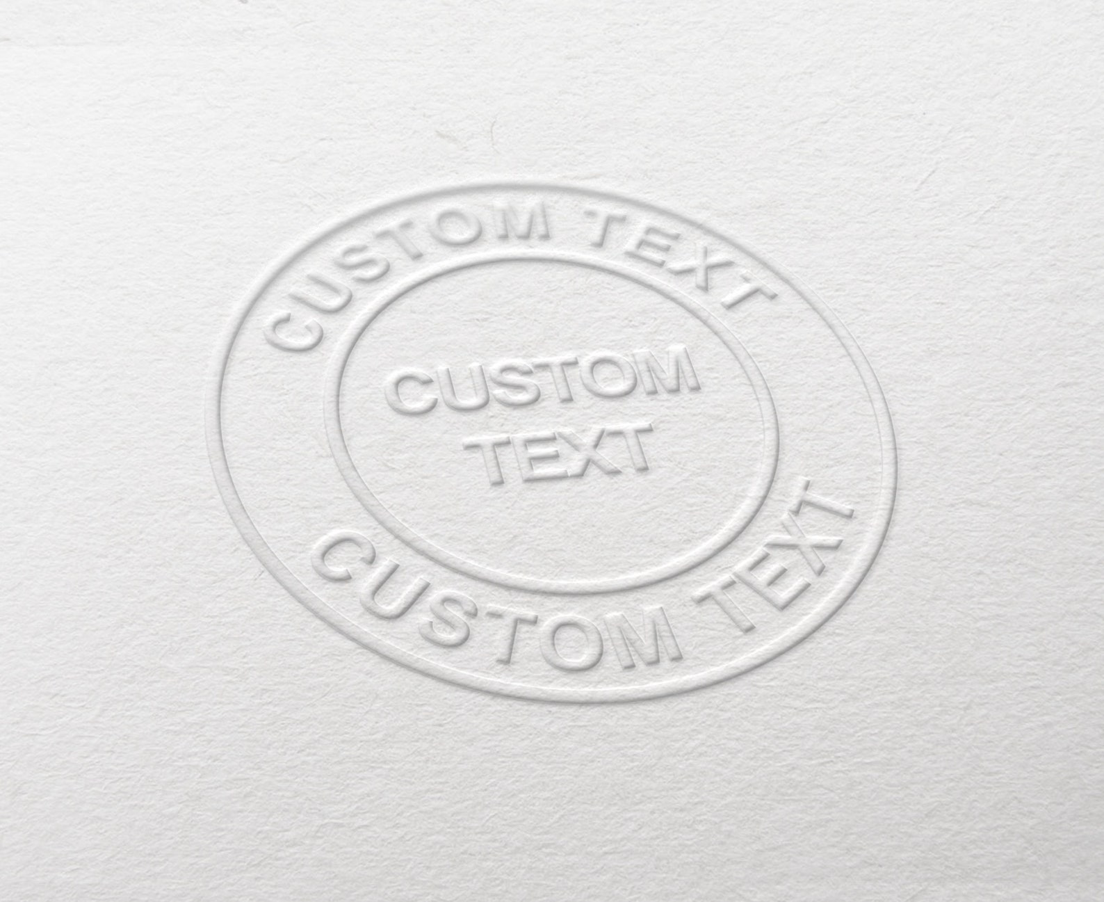 Custom Text Embossing Stamp Clip Insert: Personalized Monogram Embosser ...