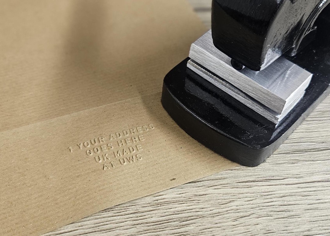 Custom Address Embosser Stamp, Personalized Return Address Embosser ...