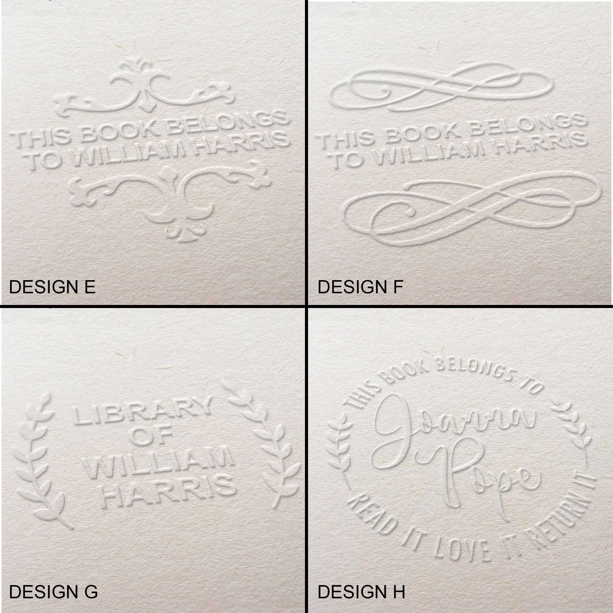 Library Book Embossing Stamp Clip Insert you Need Our Mini | Etsy