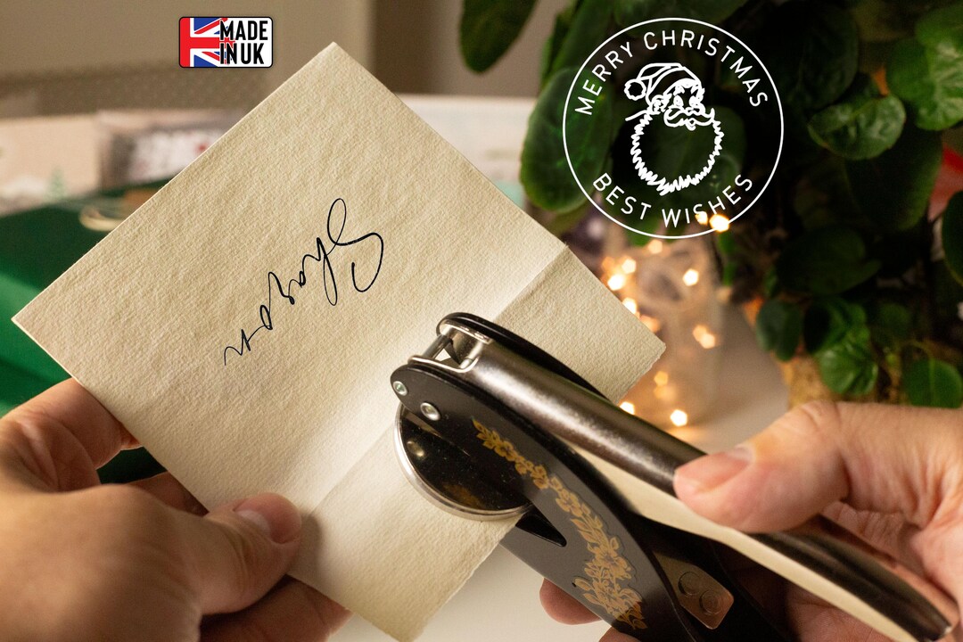 Father Christmas Paper Embosser Santa Paper Seal Pliers Customised With ...