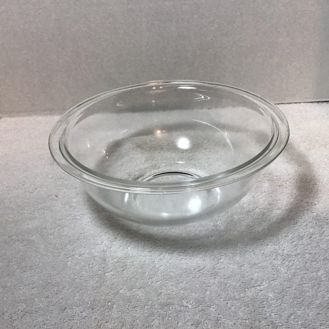 Pyrex Glass Mixing Bowl With Flat Rim 1.50qt. Clear Glass - Etsy