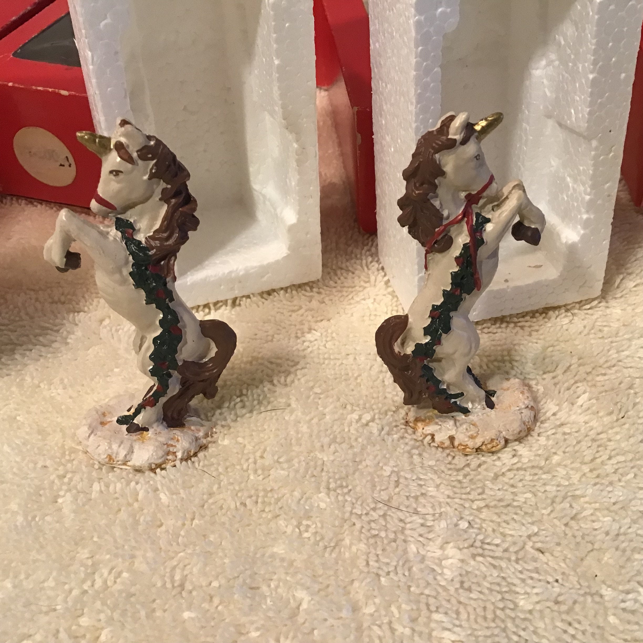 Antique Pewter Collection Figurines Unicorns Set of Four - Etsy