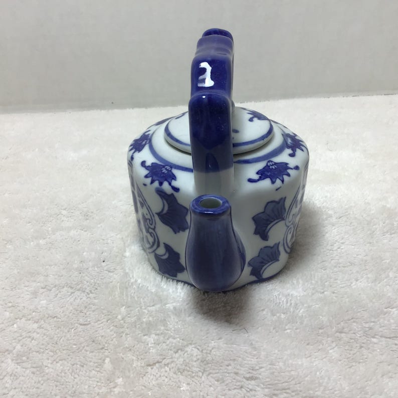 Colbart Blue and White Chinoiserie Style Japanese Teapot 10 Ounces - Etsy