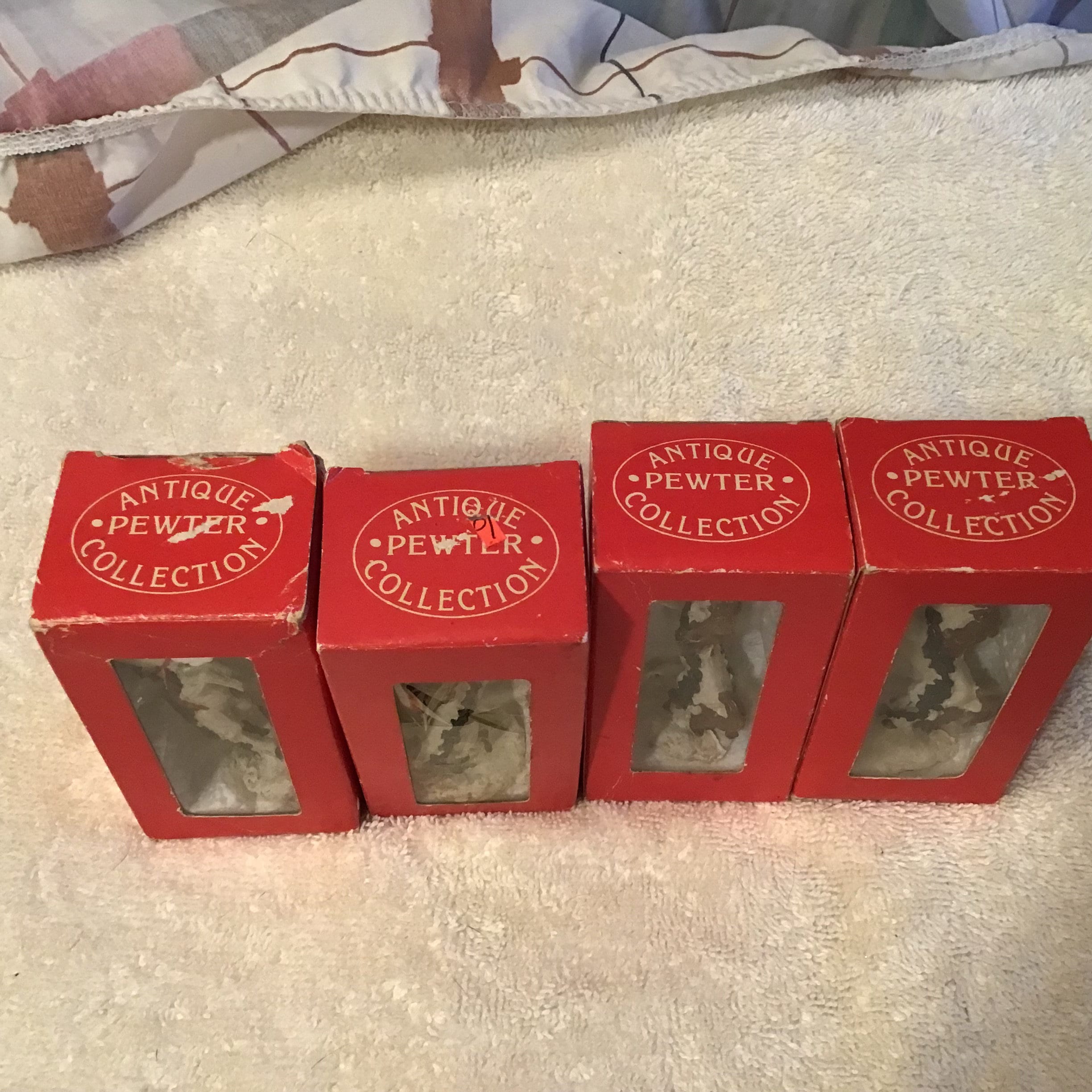 Antique Pewter Collection Figurines Unicorns Set of Four 1970's - Etsy