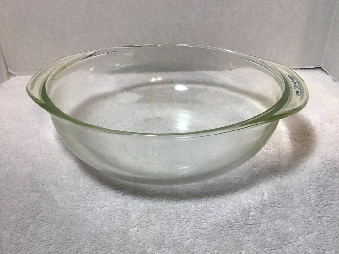 Pyrex Clear Bowl 024 2qt With Handles With Clear Advantage Non-stick - Etsy