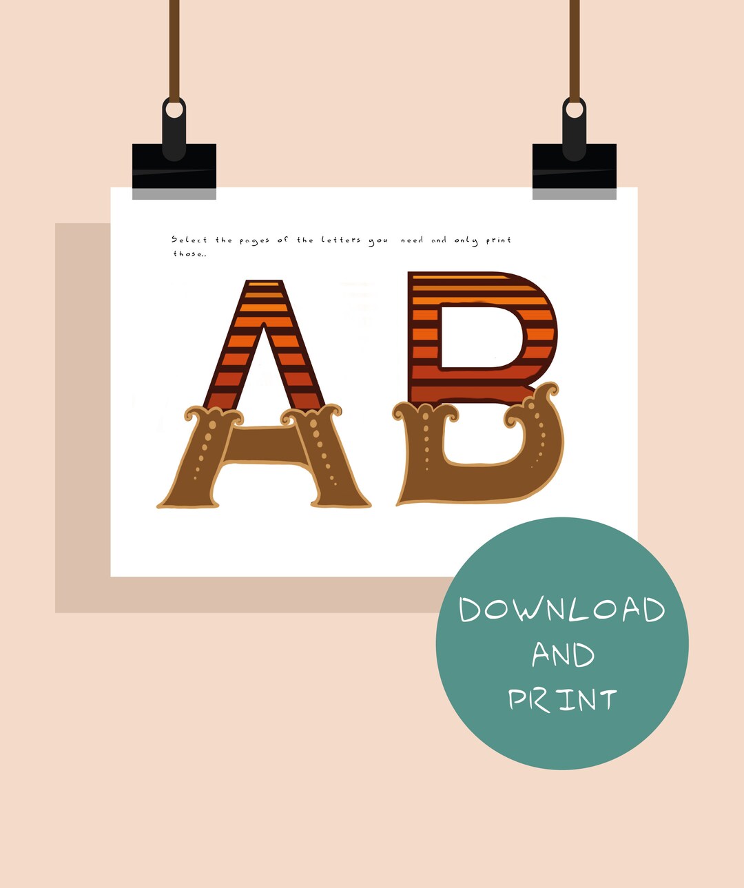 Printable Alphabet Bunting Letters DIY Party Decor Lettering - Etsy